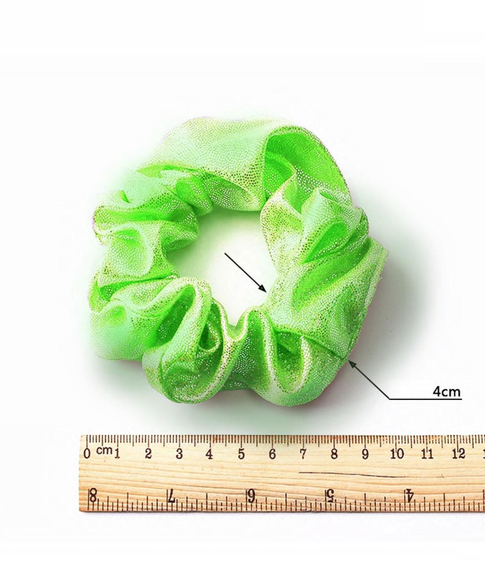 LED Light up Scrunchie Green – Glow-in-the-dark Hair Accessories for ...