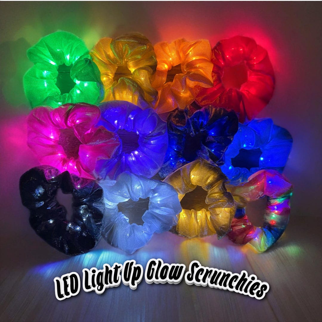 LED Light up Scrunchies - Etsy