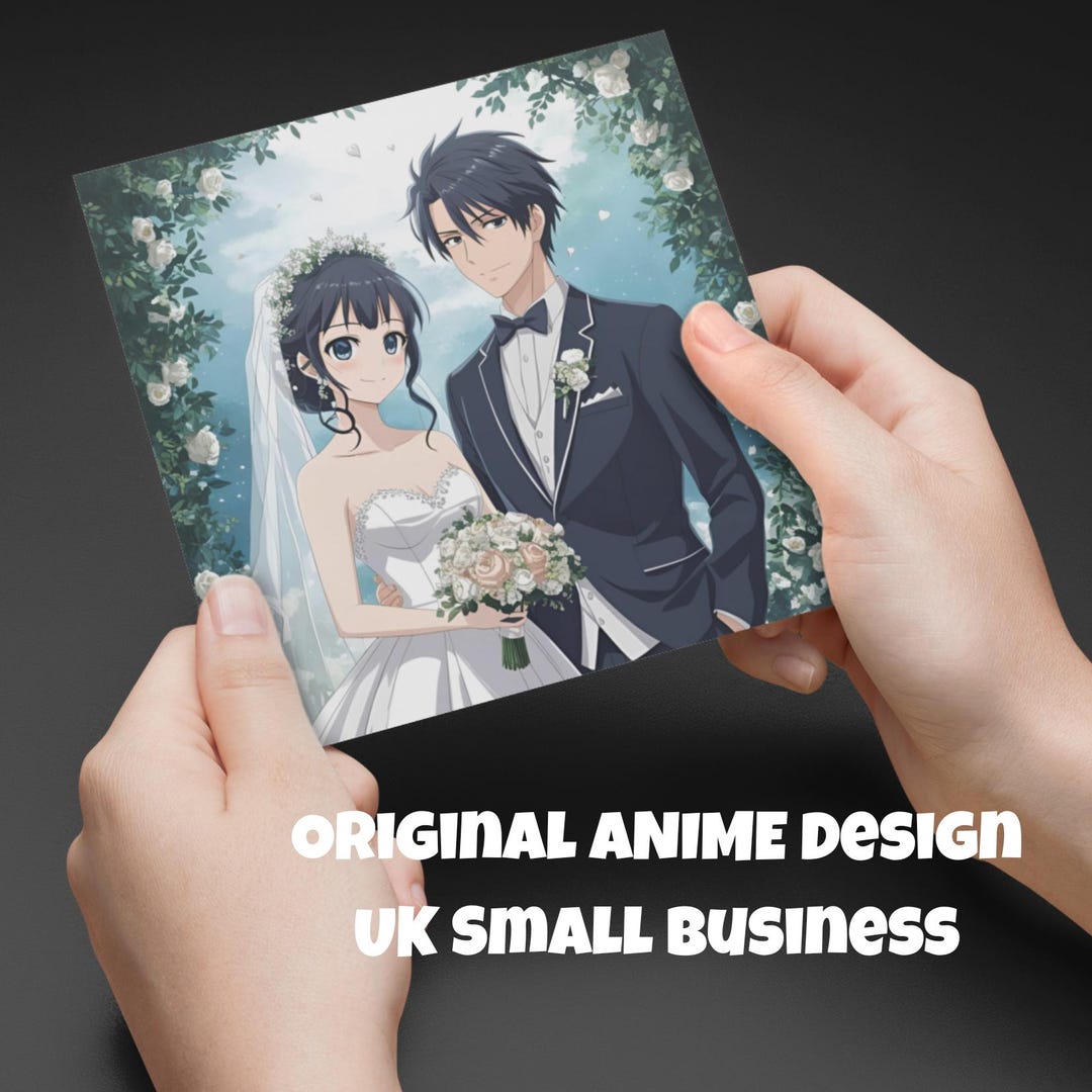 Kawaii Anime Wedding Card | Otaku Couple Gift (digital Download) - Etsy