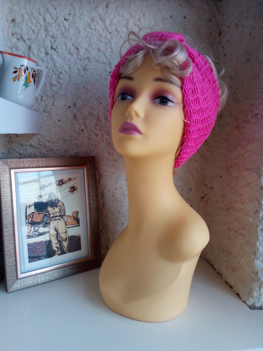 Retro Vintage 1940s Style Goodnight Sweetheart Hair Tidy in Hot Pink - Etsy