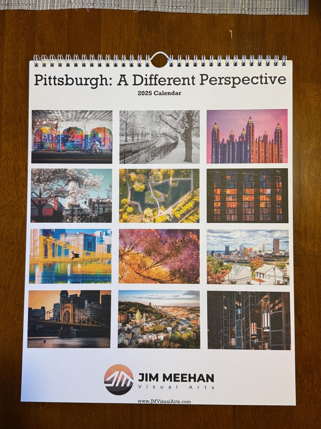 2025 Pittsburgh: A Different Perspective 11"x14" Wall Calendar by Jim ...