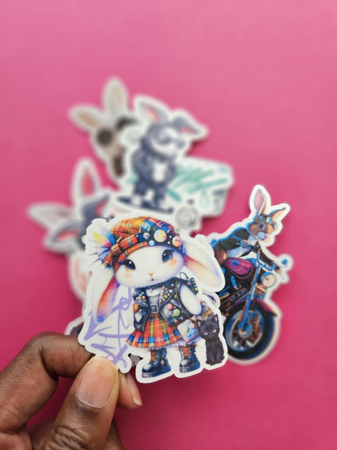 Sticker Set - 10 Cool Rabbit Stickers - Swag Mood - Laptop or Water ...