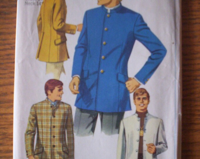Simplicity Pattern 7926 Mens Nehru Jacket From 1968 - Etsy