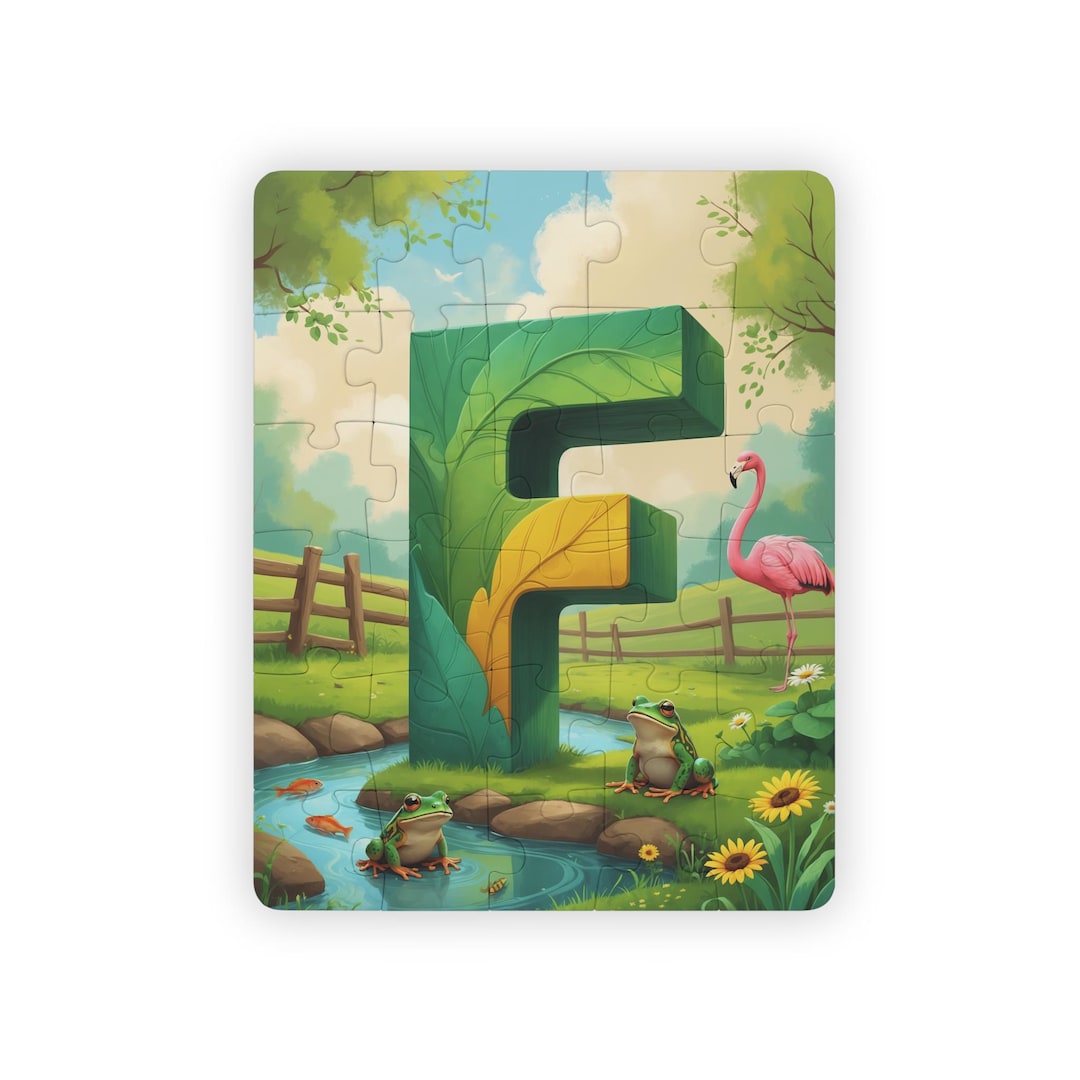 Letter F Puzzle - Fun Alphabet Learning Jigsaw for Kids and Spell Your ...