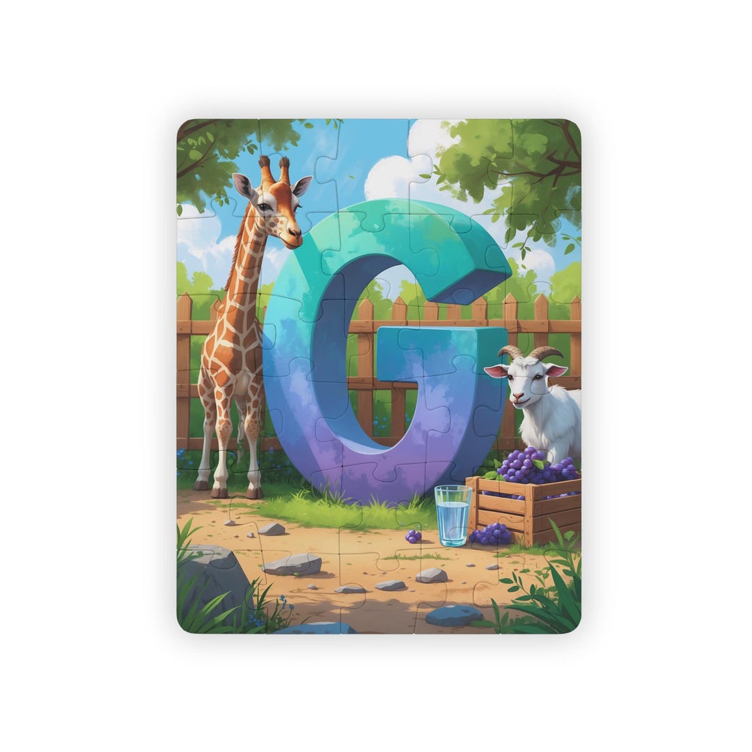 Letter G Puzzle - Fun Alphabet Learning Jigsaw for Kids and Spell Your ...