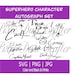 Character Princess Signature Autograph Set, Character Autographs, SVG ...