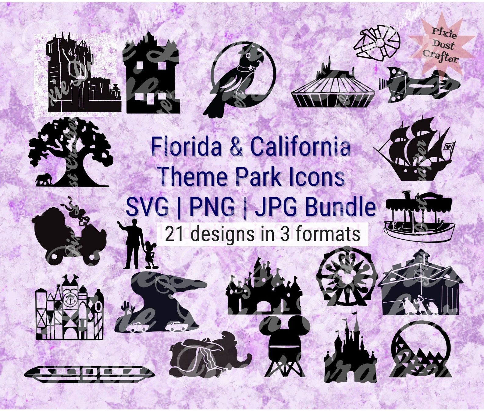 Disney ride svg - Etsy