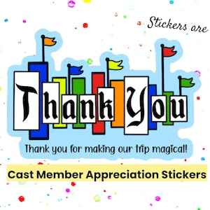 Cast Member Gift | Cast Member Thank You | Cast Member Sticker | Cast ...
