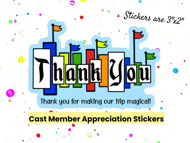 Cast Member Gift Cast Member Thank You Cast Member Sticker - Etsy