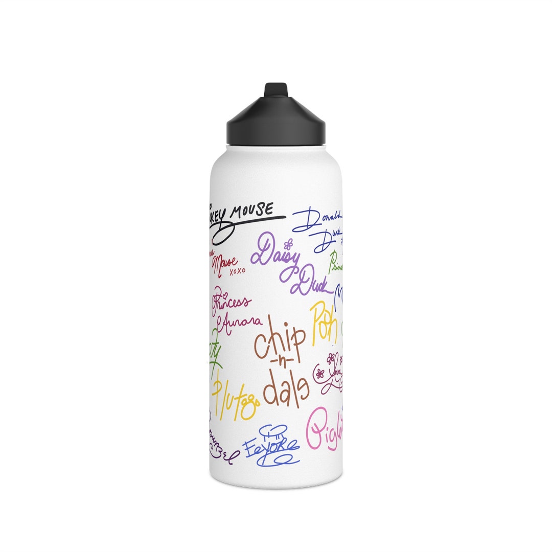 Character Autographs, Princess Signatures, Character Water Bottle ...