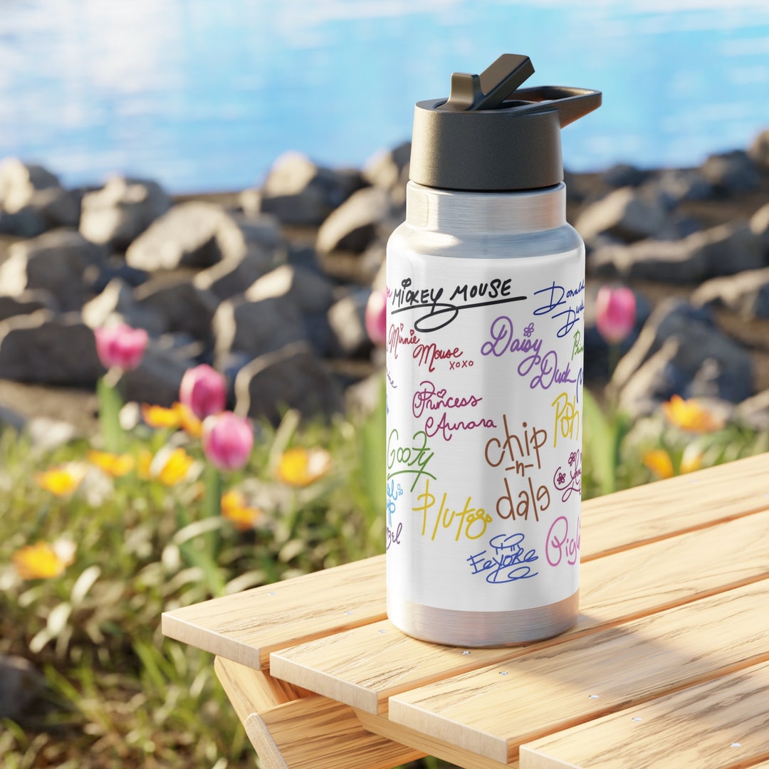 Character Autographs, Princess Signatures, Character Water Bottle ...