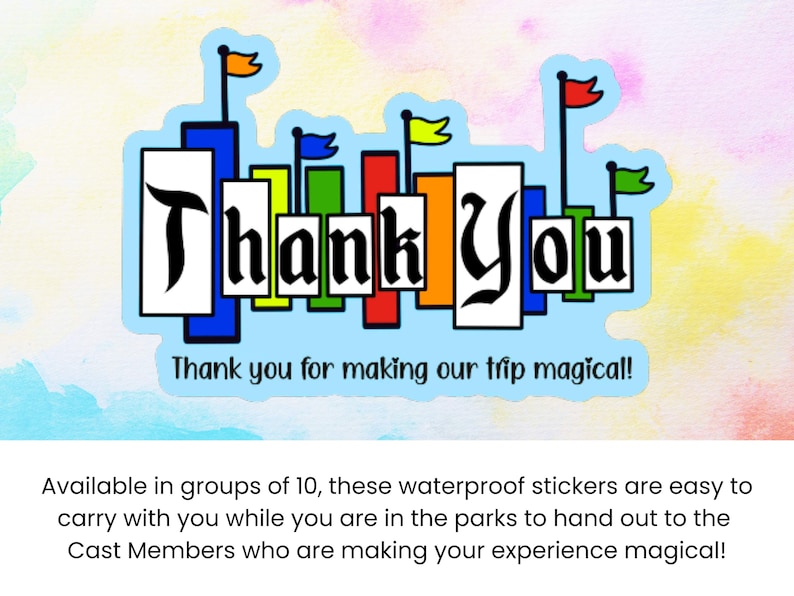 Cast Member Gift Cast Member Thank You Cast Member Sticker - Etsy