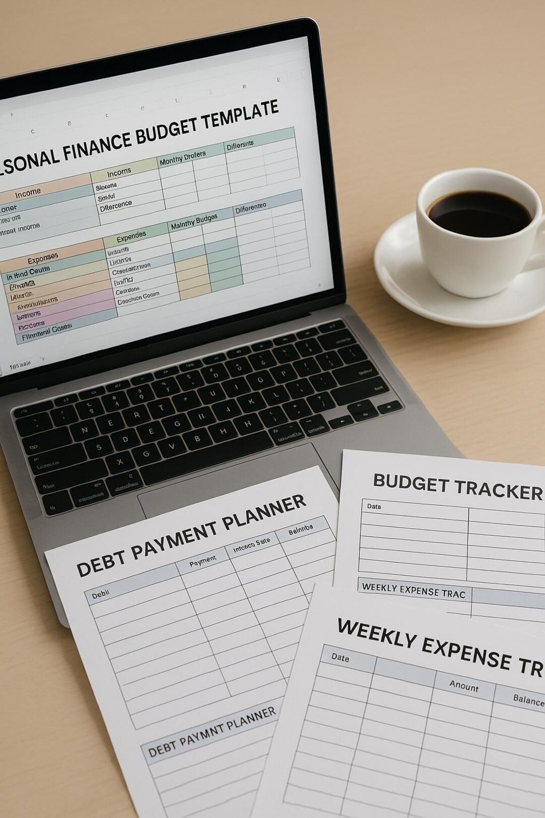 Personal Finance Budget Template - Digital Download for Easy Money ...