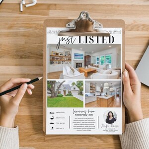 Just Listed Feature Sheet Property Flyer, Digital Real Estate Template ...