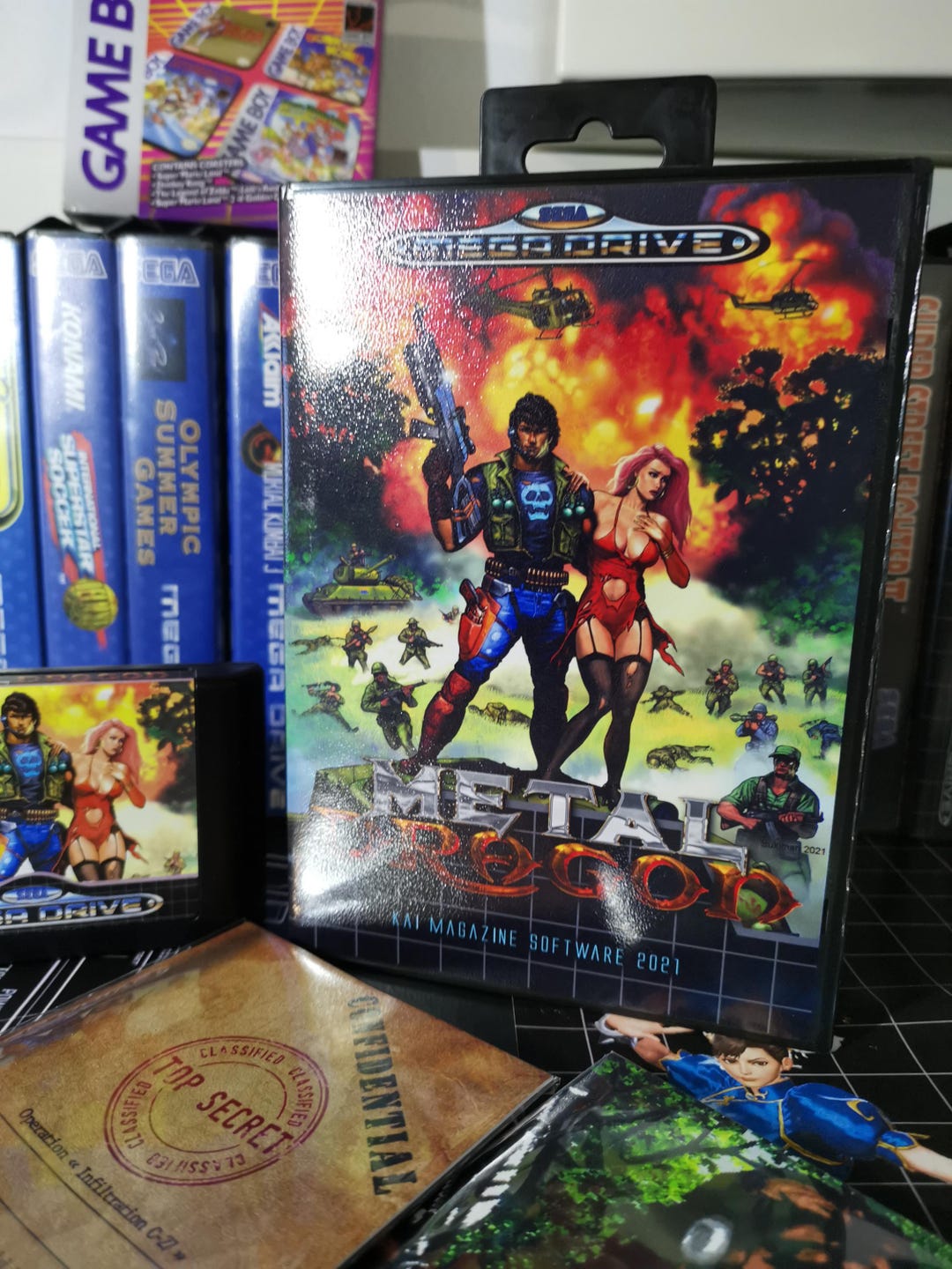 Metal Dragon Custom Megadrive (CHOOSE COVER Black or Blue) Pal Game ...