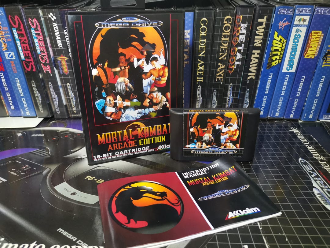 Mortal Kombat Arcade Edition Custom (choose Cover) Megadrive Pal Game Perfect - Etsy