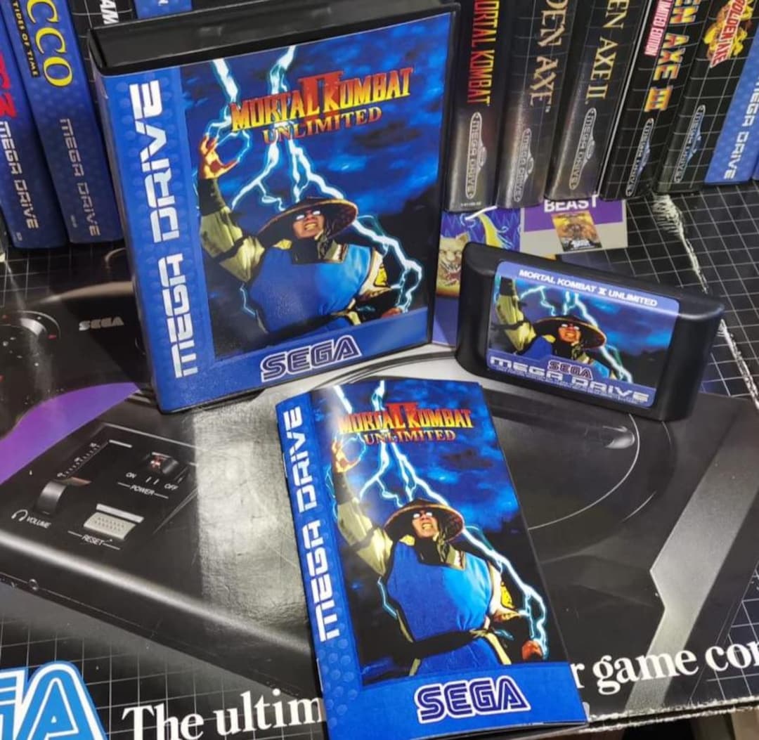 Mortal Kombat 2 UNLIMITED Custom (choose Cover) Megadrive Pal Game ...