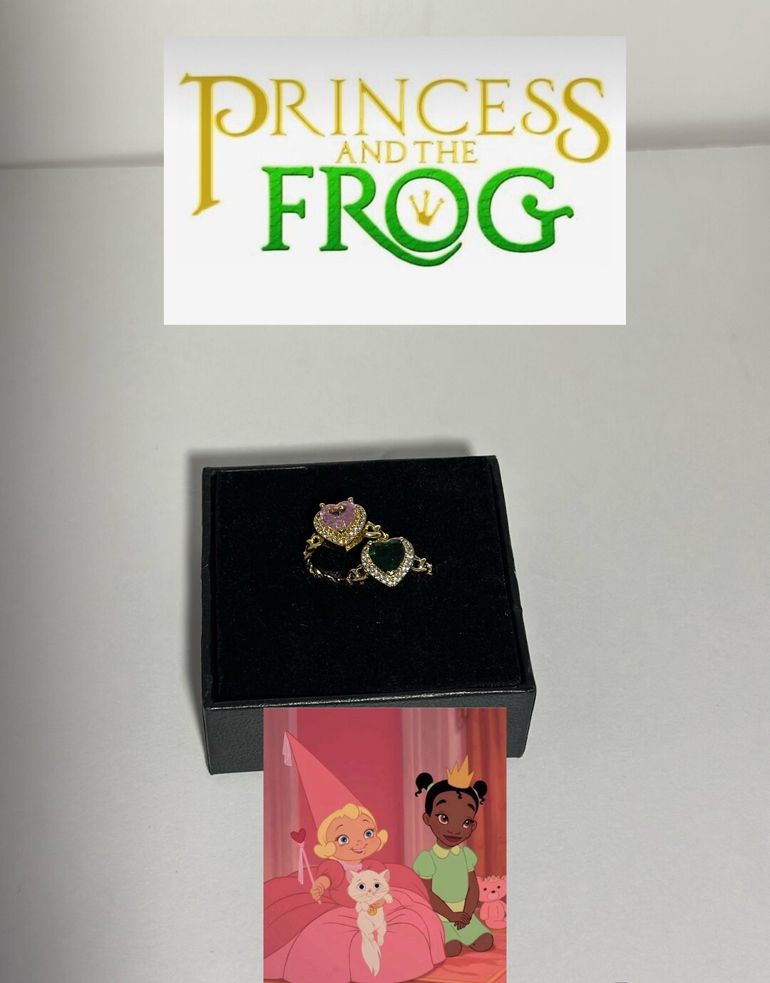 Tiana & Lottie Matching Ring, Perfect for Gift, Friendship Matching ...