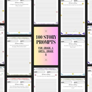 Grade 6 100 Creative Story Writing Prompts – Digital Download ...