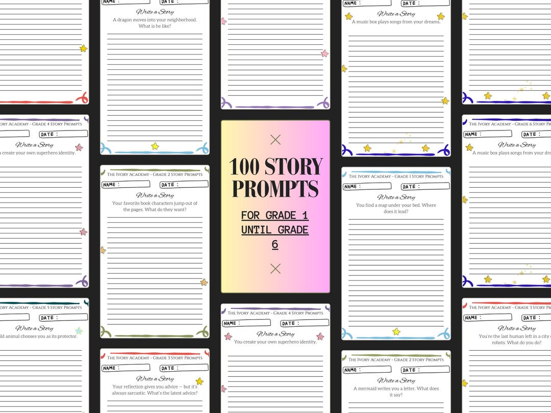 Grade 3 100 Creative Story Writing Prompts – Digital Download ...