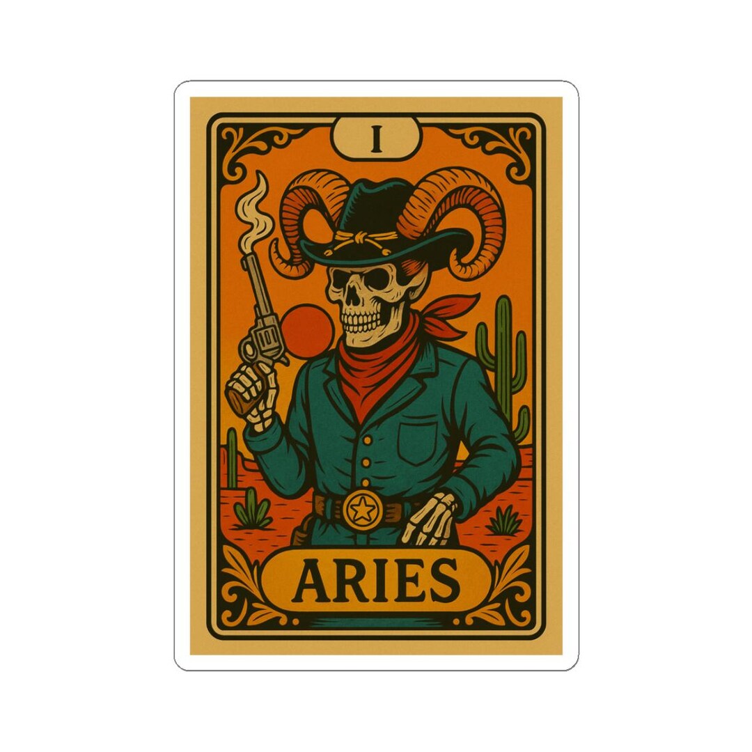Aries Skeleton Kiss-cut Stickers | Zodiac-themed Decor, Laptop Stickers ...