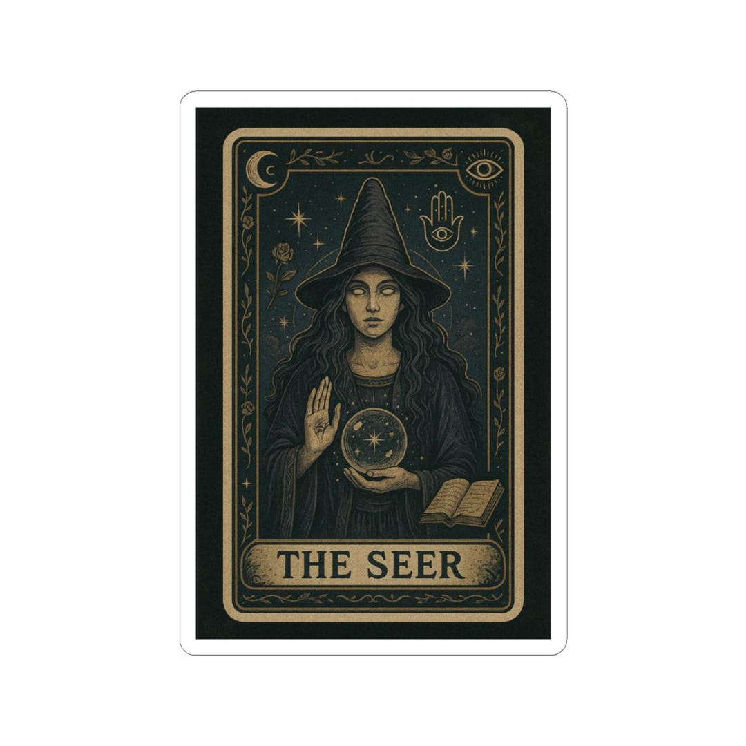 Mystical Tarot Stickers, Seer Design, Decorative Decals, Laptop ...