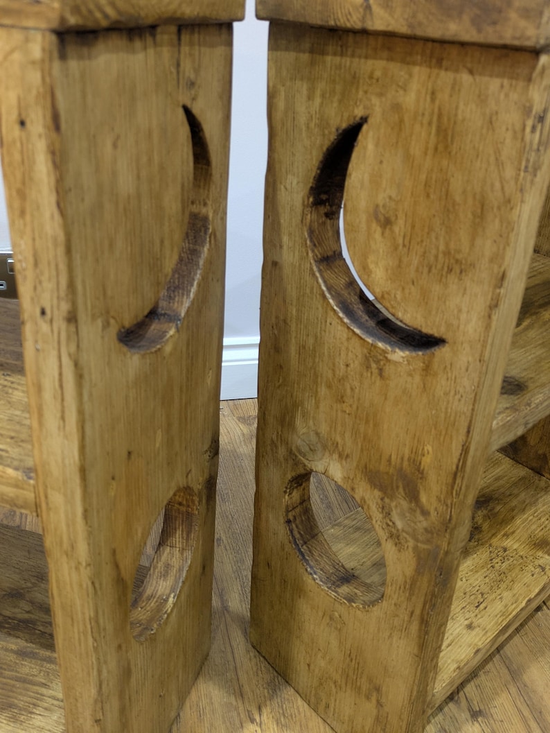 Reclaimed Timber Bedside Table - Etsy UK