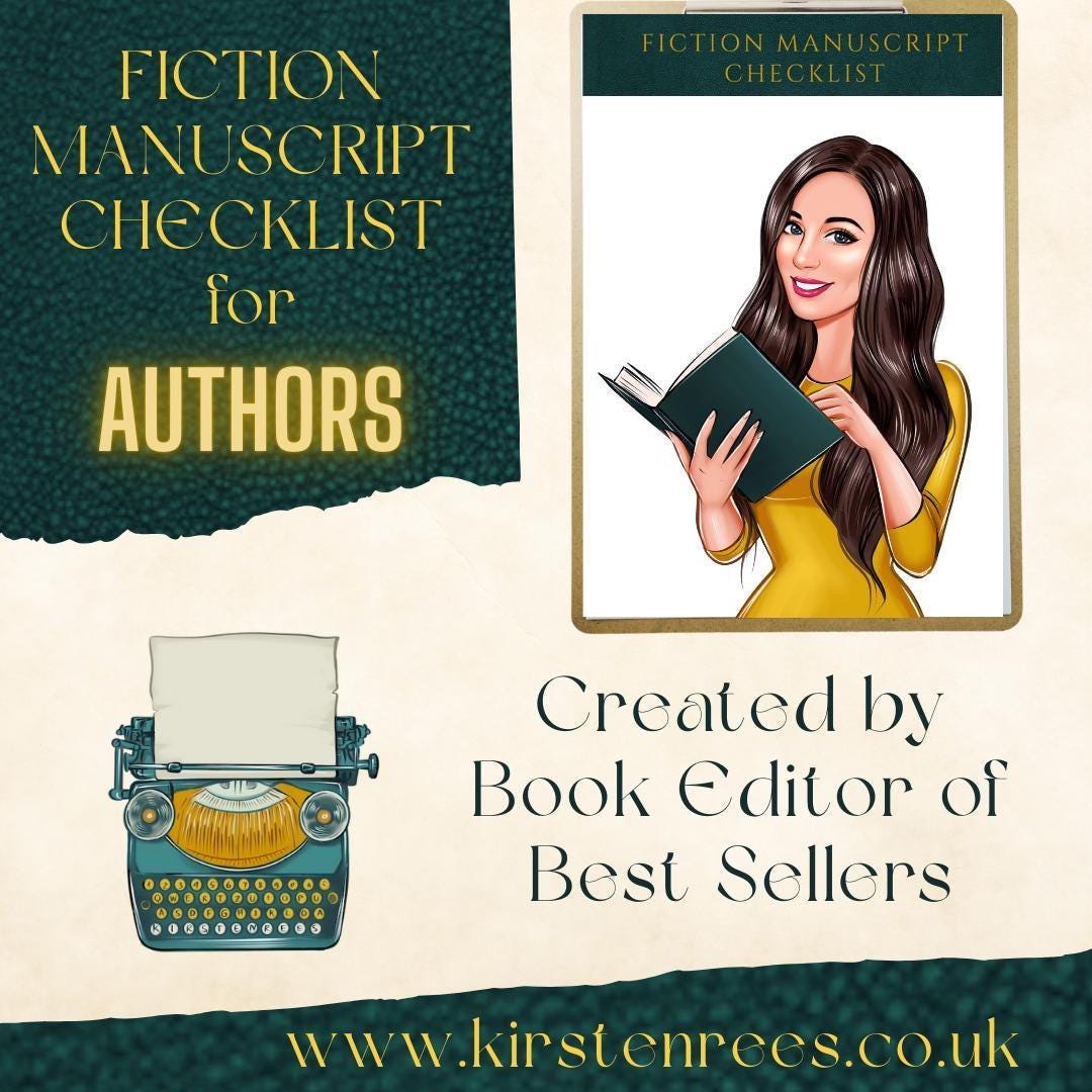 Fiction Manuscript Checklist PDF | Post-draft Author Planner | Self ...