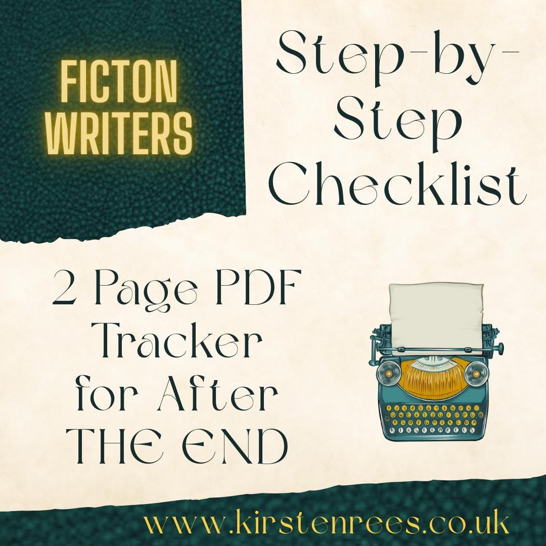 Fiction Manuscript Checklist PDF | Post-draft Author Planner | Self ...