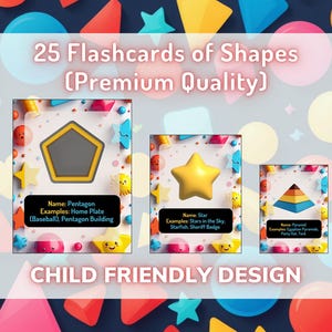 Printable Shapes Flashcards for Kids | Preschool & Kindergarten ...