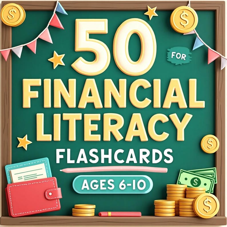 Kids & Money – 50 Fun Flashcards for Teaching Financial Literacy at ...