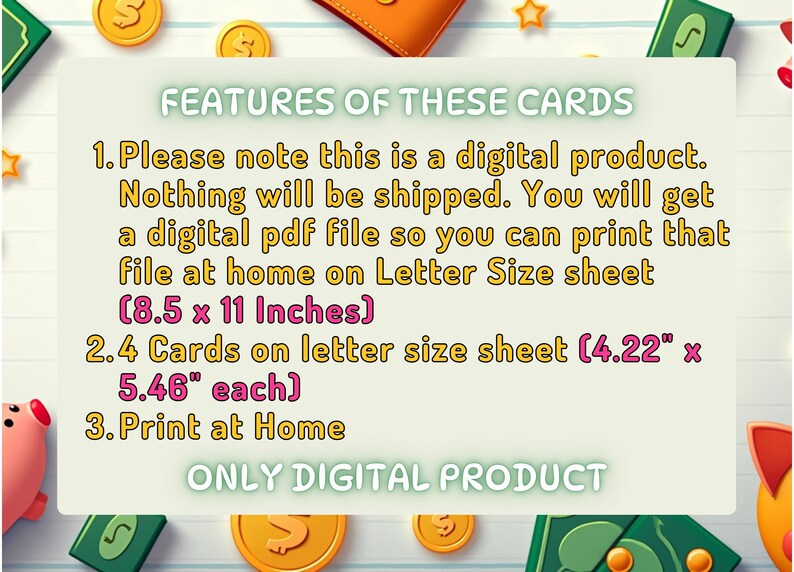 Kids & Money – 50 Fun Flashcards for Teaching Financial Literacy at ...