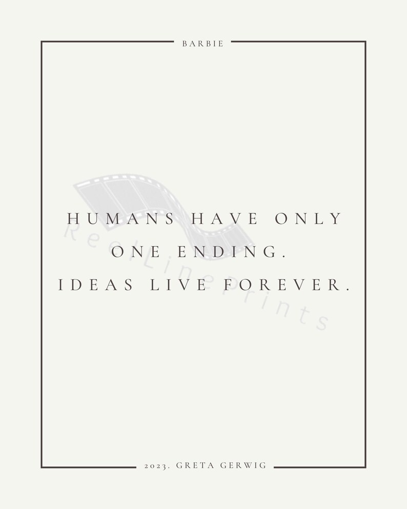 Barbie Movie Quote Poster Print | Digital Download | Printable Home ...