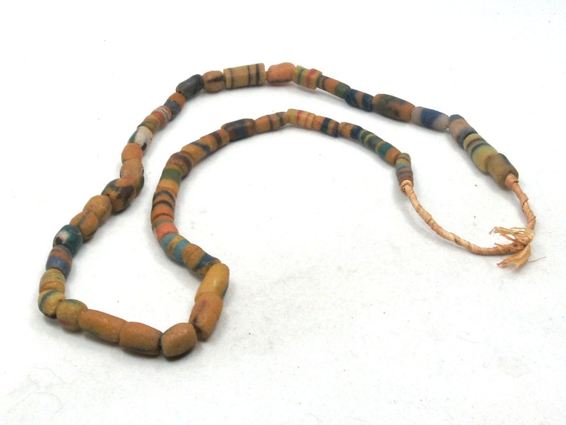 Vintage African Trade Beads, Sand Cast Beads, Strand of African Beads ...