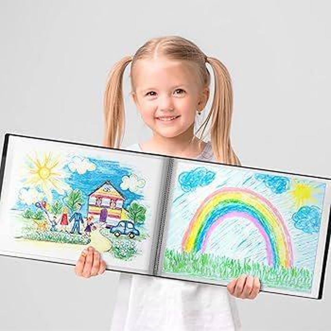 Custom Kids Art Book – Personalized Hardcover Keepsake Album – Preserve ...