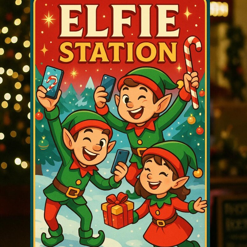 Elfie Selfie Printable - Etsy