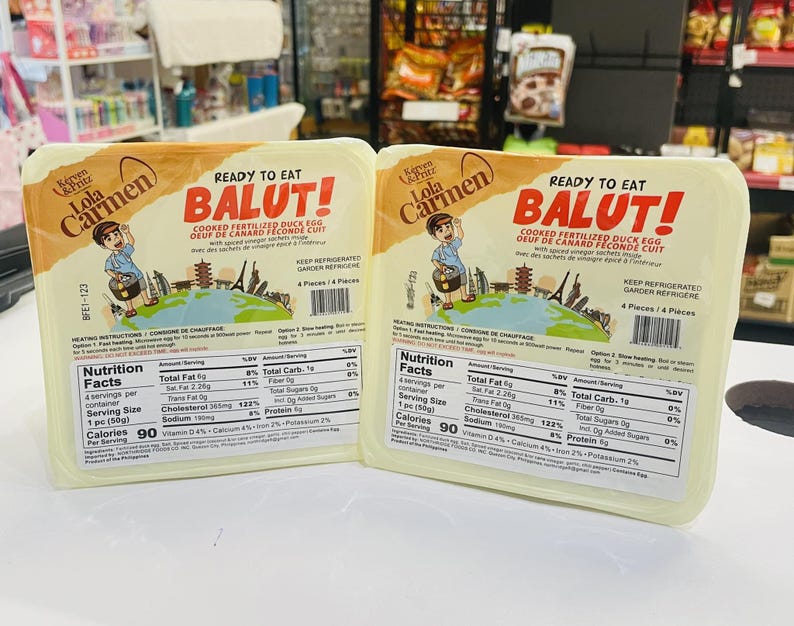 Balut Duck Eggs: Ready to Eat Filipino Delicacy 4 or 8 Pcs - Etsy