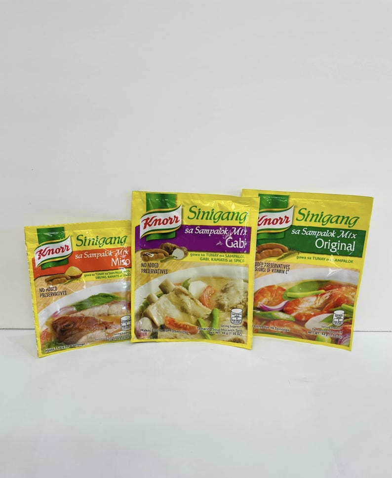 Sinigang Mixes Knorr Tamarind Base, Miso, Sinigang Sa Gabi X 6 Packets ...