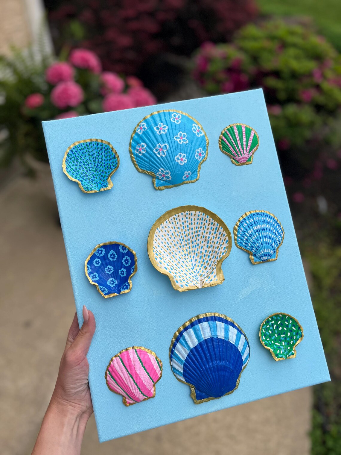 Seashell Art Canvas - Etsy