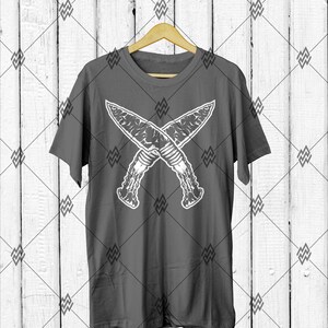 Obsidian Blade Vector SVG PNG – Hunting Knife Graphic for T-shirts ...