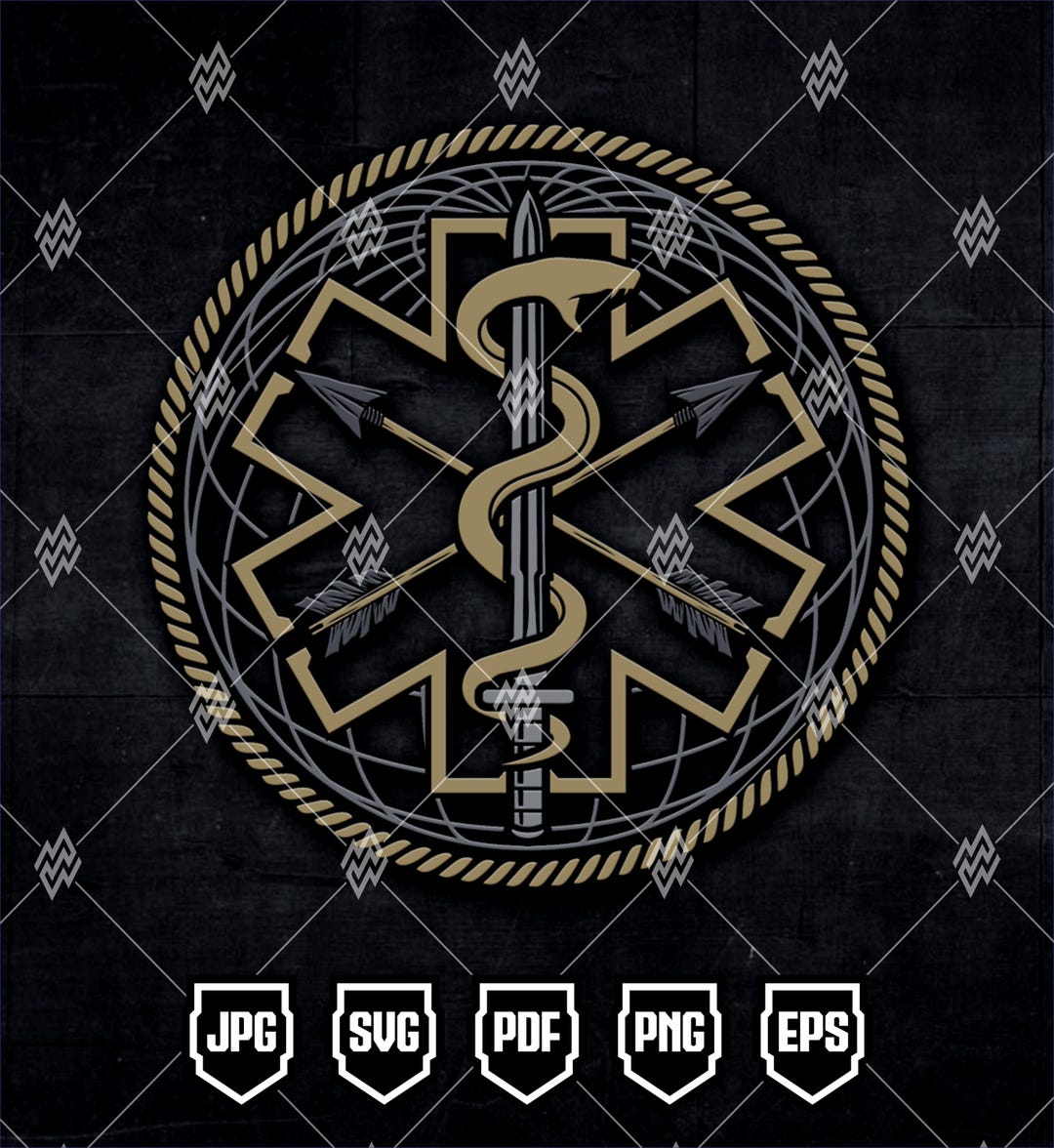 Tactical Medic Emblem | Military Paramedic Symbol Vector Design ...