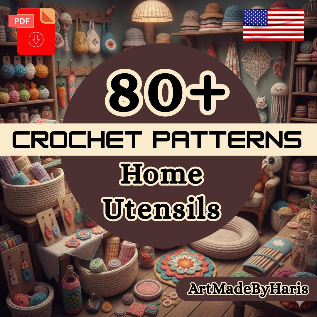 80+ Crochet Home Utensil Patterns | PDF Download - Etsy