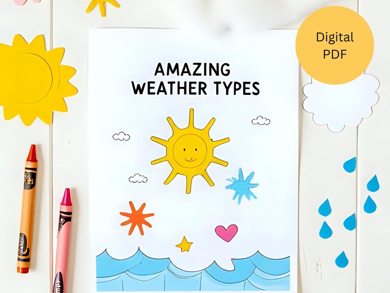 Kids Weather Ebook Printable | Fun Weather Types for Children ...