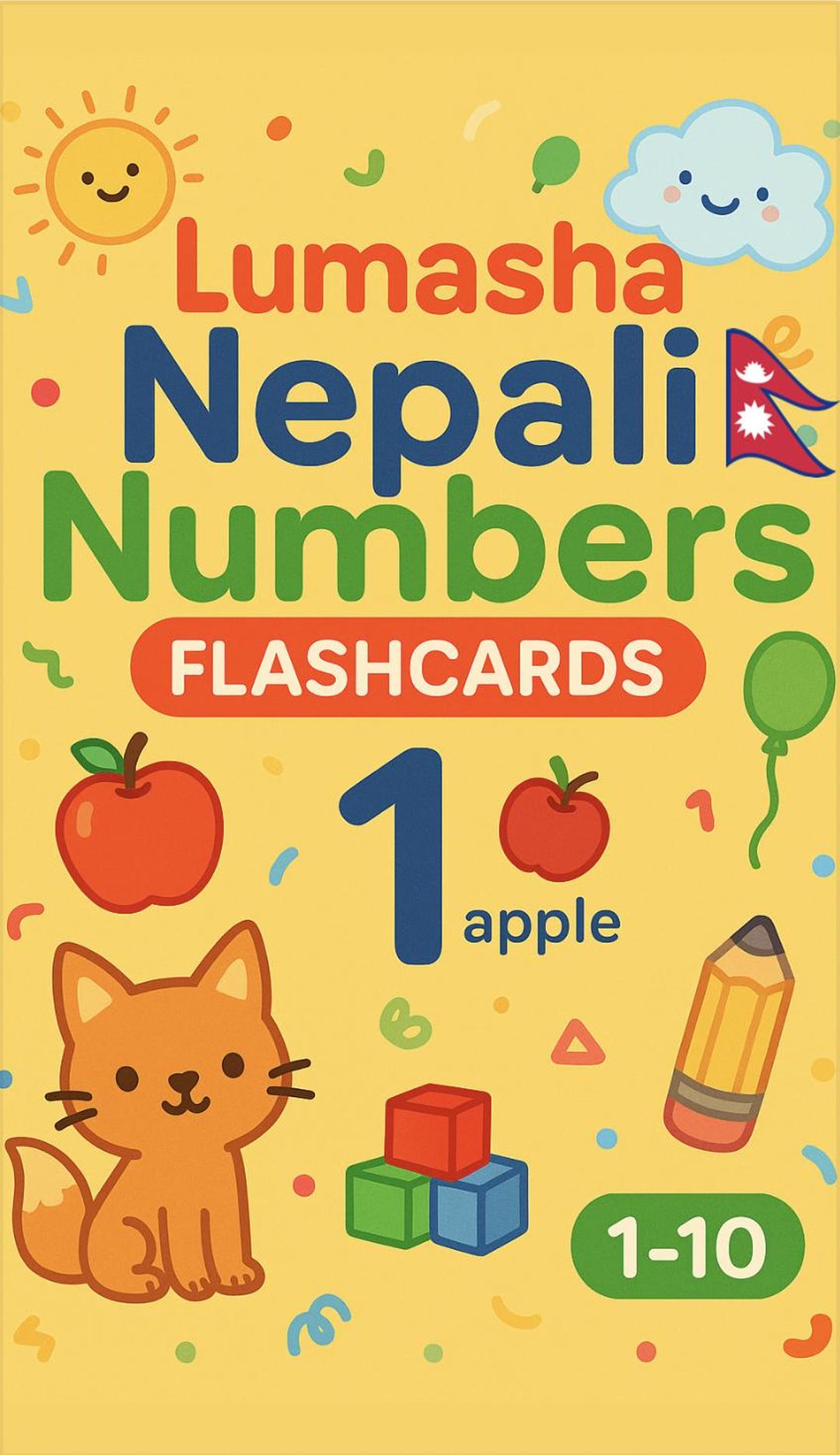 Nepali Numbers Flashcards: Devanagari Script, Pronunciation Guide ...