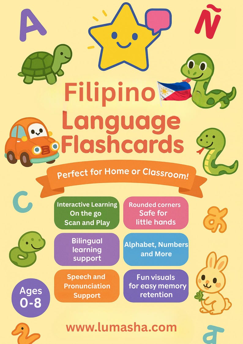 Filipino Language Flashcards | Filipino Alphabet | Digital Montessori ...