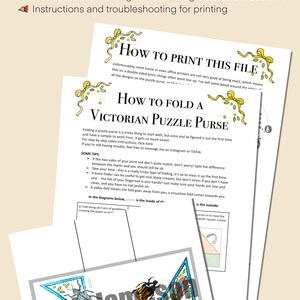 Victorian Puzzle Purse Template - Australian Native Insects - PDF Print ...