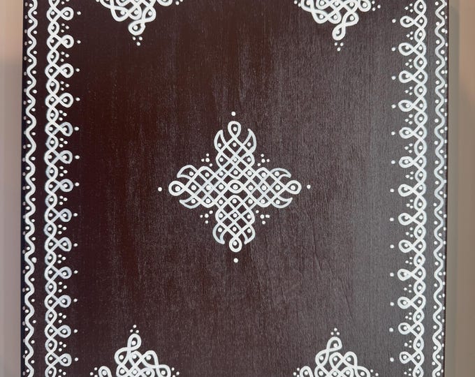 Beautiful Wooden Pooja Stool 16x12 -inch Peetha/ Peeta/manai/ Padi ...