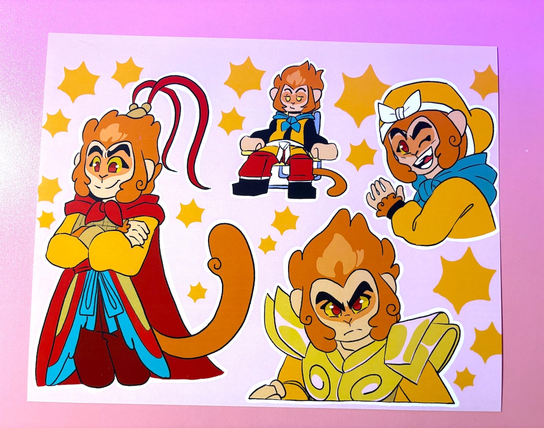Lego Monkie Kid Wukong and Macaque Prints - Etsy