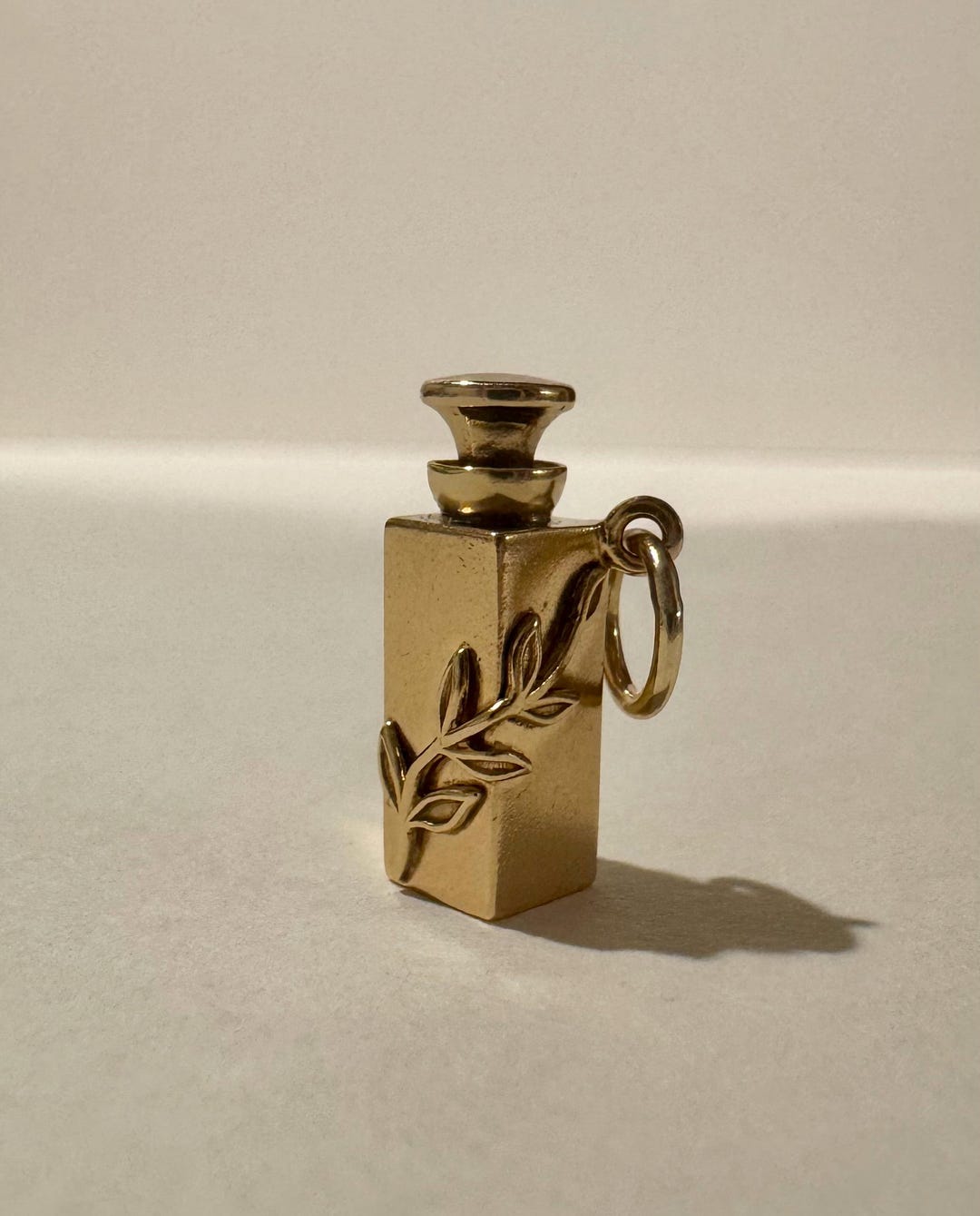 Vintage 14k Yellow Gold Perfume Bottle With Dabber Charm Pendant ...