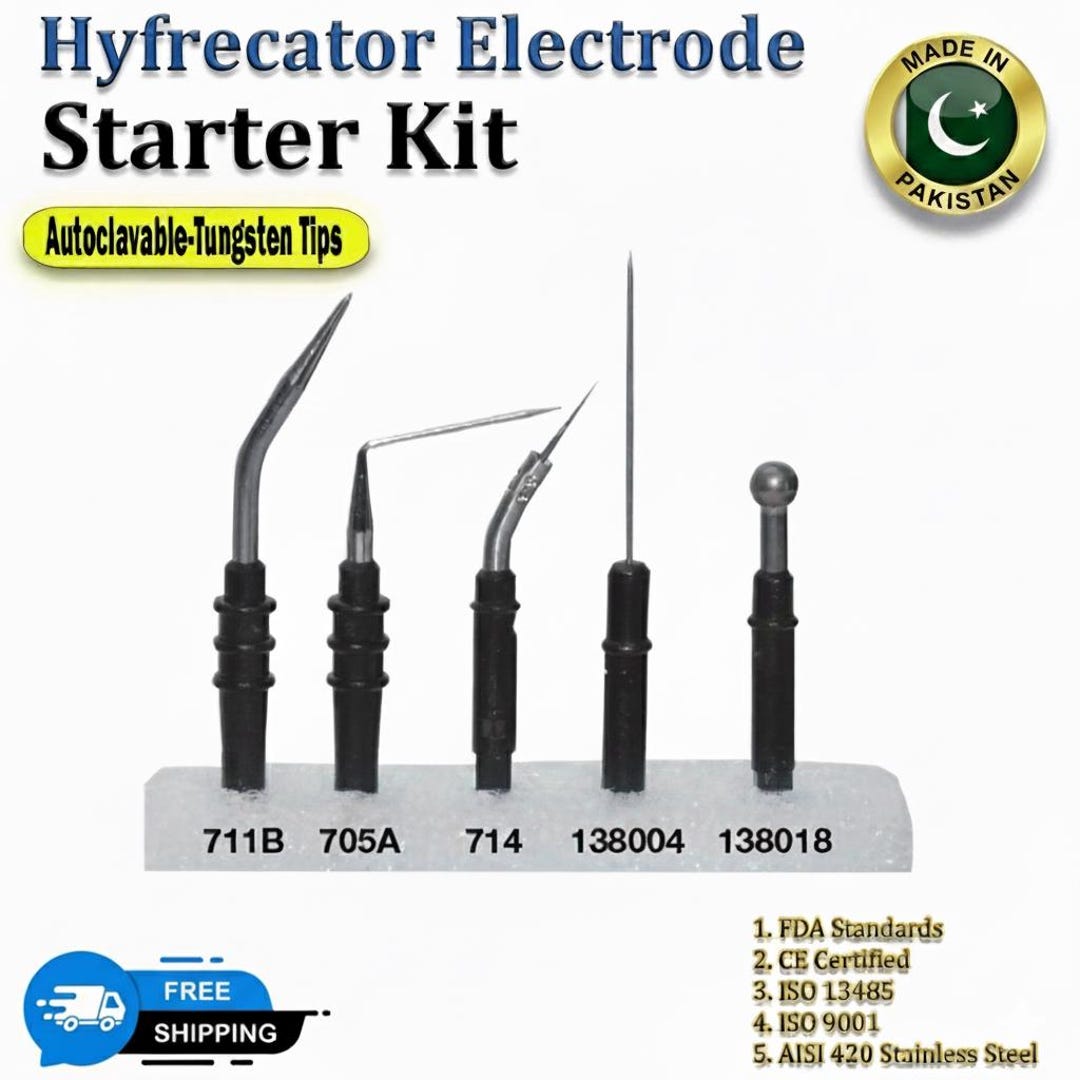 Conmed Hyfrecator Electrode Starter Kit 5 Pcs Set Reusable New CE ...